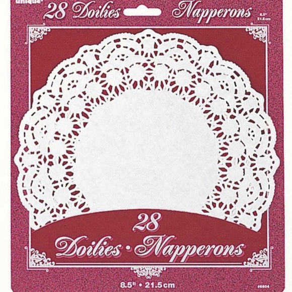 Unique | Party Supplies | Paper Doilies Napperons Solid White 85x 28pkg ...